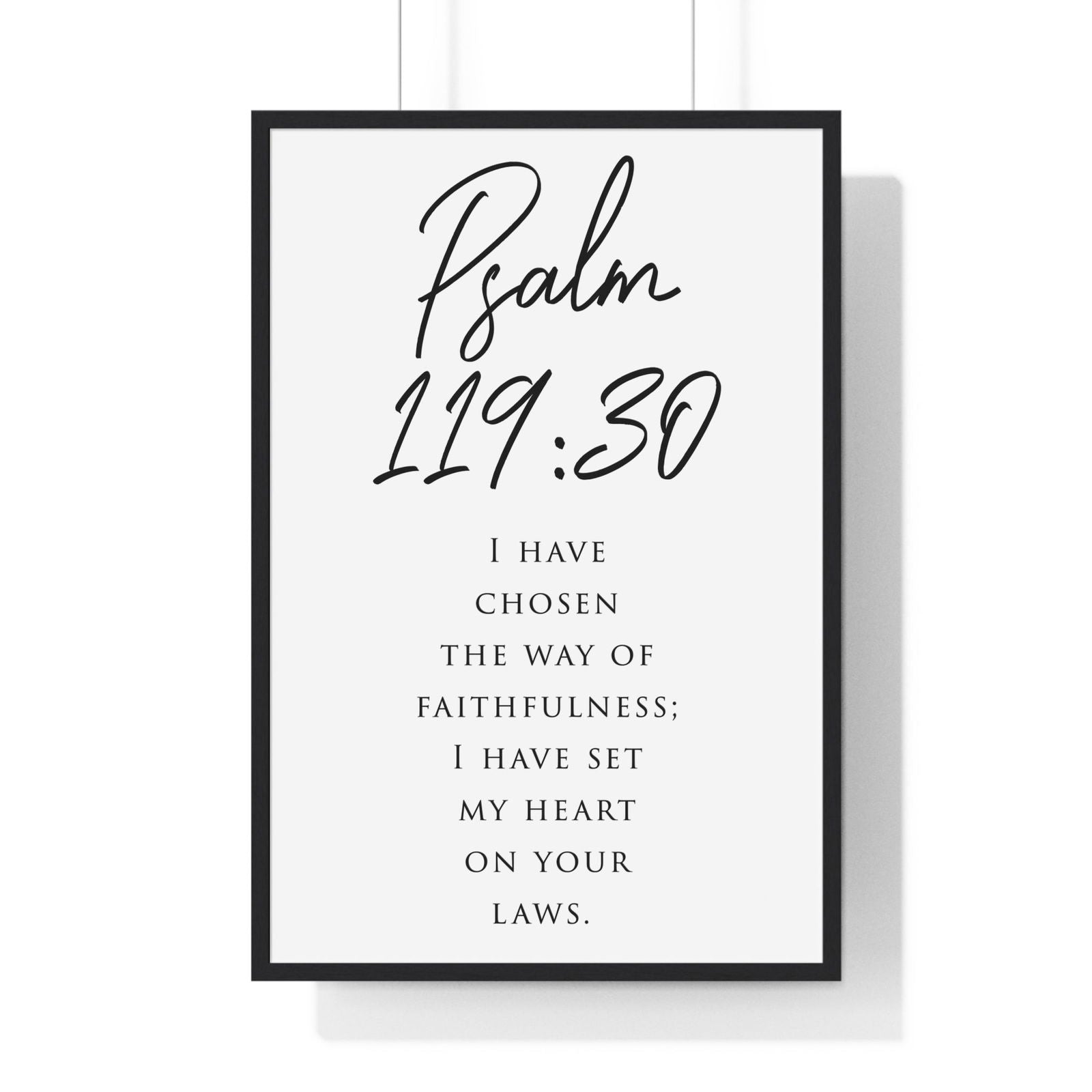 Christian Wall Art: Faith Culture - Path of Truth - Psalm 119:30 - Chr